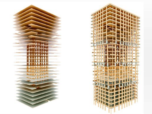 Lightweight ceilings for timber construction